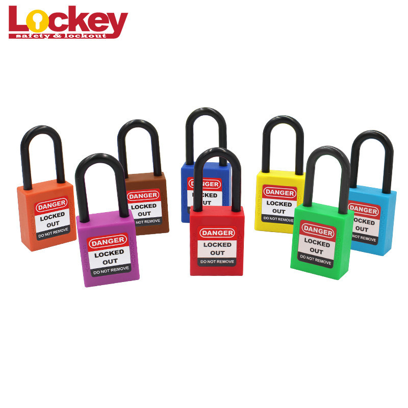 38mm Steel Shackle Safety Padlocks Lockout Tagout With Master Keys